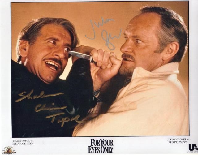 『007 ユア・アイズ・オンリー』キャストby2名直筆サイン入り写真 007 For Your Eyes Only UACCRD永久保証