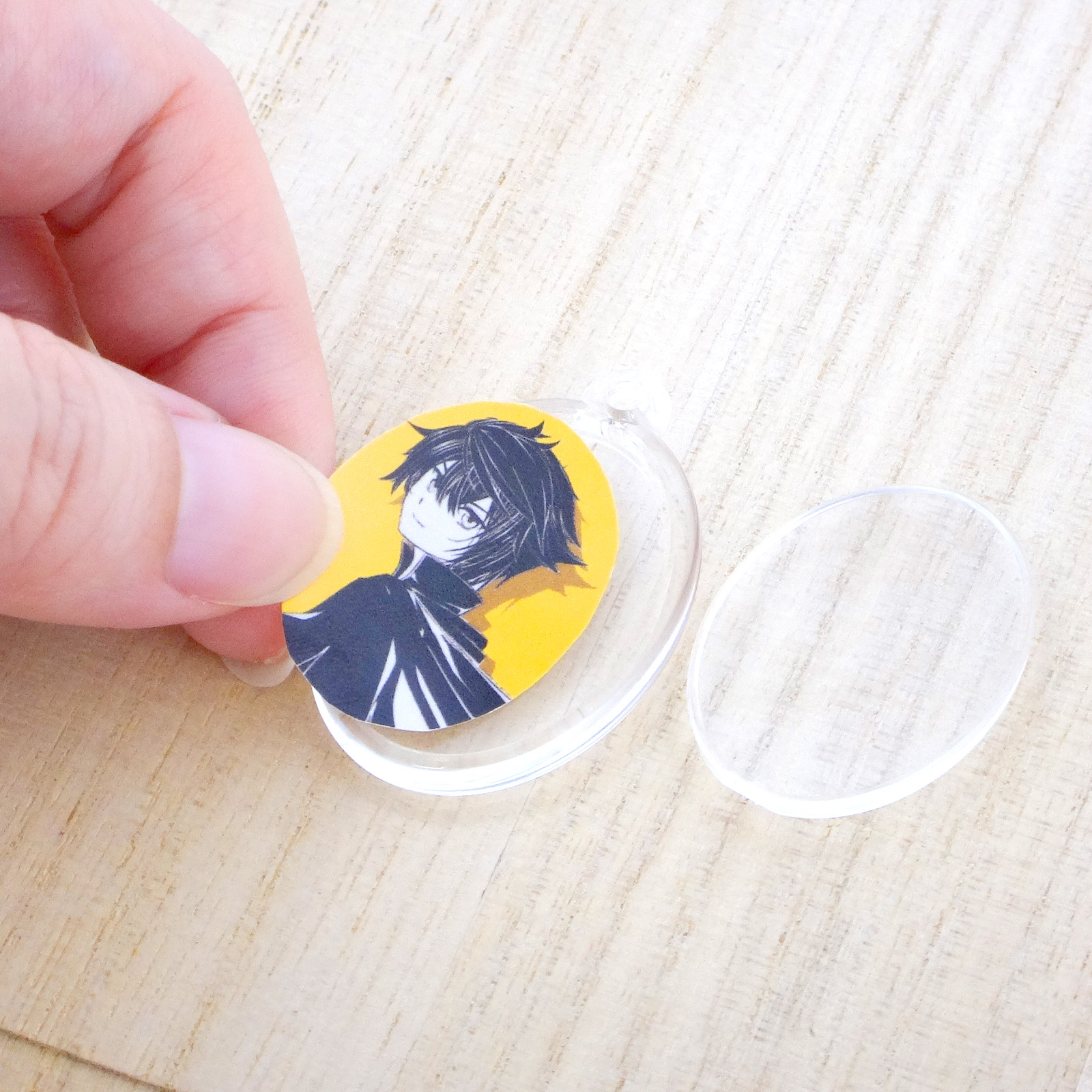 ハメパチ 楕円型28mm KD28 キーホルダー 555 S 付き （CAK-D28A）｜パーツ材料の通販 大王製作所オンラインショップ