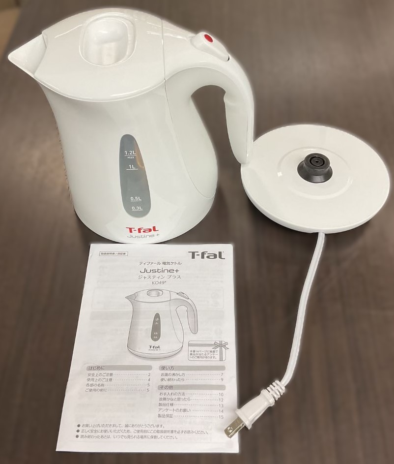 T-fal ティファール KO49 電気ケトル 1.2L 動作確認済