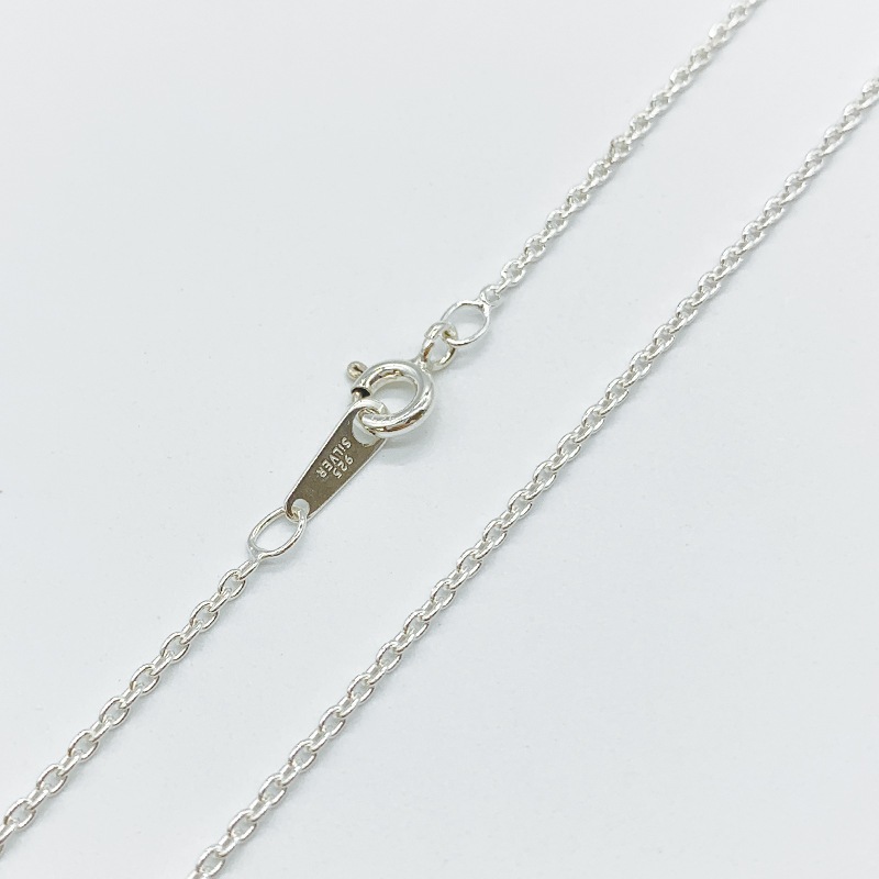 SV925ネックレス(丸線小判)/SVCL4045/線径0.4mm/45cm/1本｜作ろ！ドットコム プレシオサラインストーン・ビーズ・アクセサリーパーツの通販