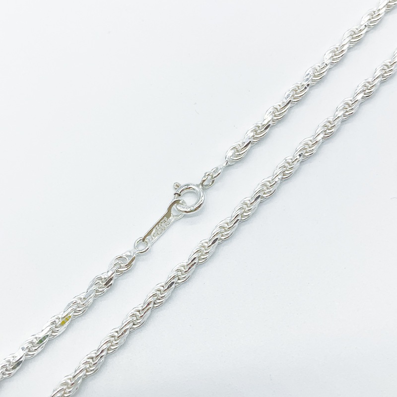 SV925ネックレス(スクリュー)/SVRCD6045/線径0.6mm/45cm/1本｜作ろ！ドットコム プレシオサラインストーン・ビーズ・アクセサリーパーツの通販