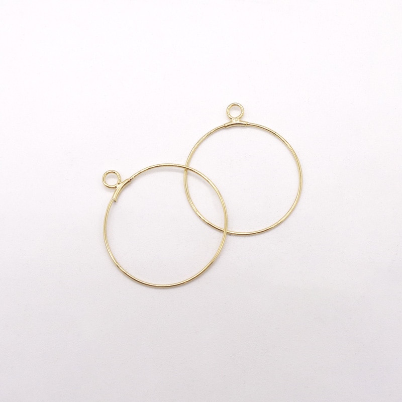 フープパーツ/EC188-25/約25mm/1ペア｜作ろ！ドットコム プレシオサラインストーン・ビーズ・アクセサリーパーツの通販