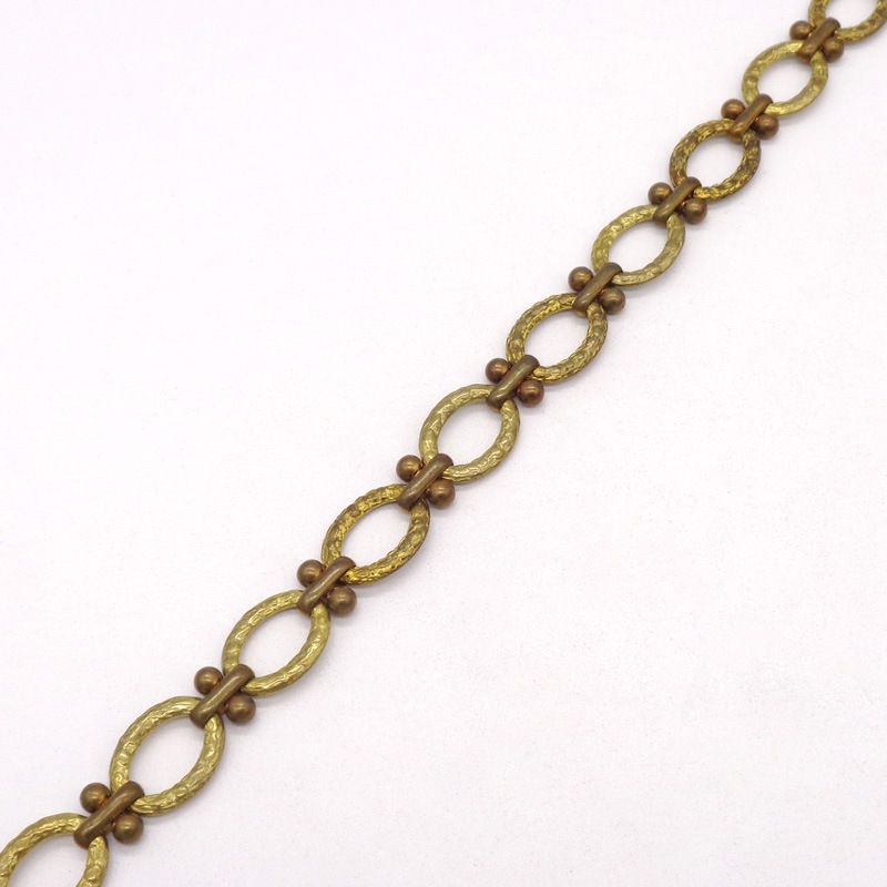 デザインチェーン(メッキ無し)/T324(BW1.5/790)/幅13mm/10cm単位｜作ろ！ドットコム プレシオサラインストーン・ビーズ・アクセサリーパーツの通販