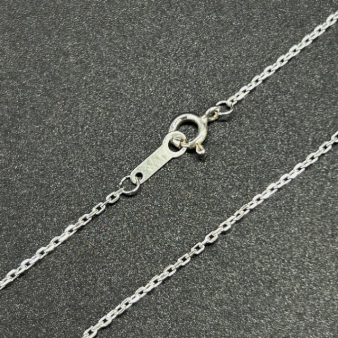 SV925ネックレス(4面カット小判チェーン)/SVCL0404C/線径0.4mm/60cm/1個｜作ろ！ドットコム プレシオサラインストーン・ビーズ・アクセサリーパーツの通販