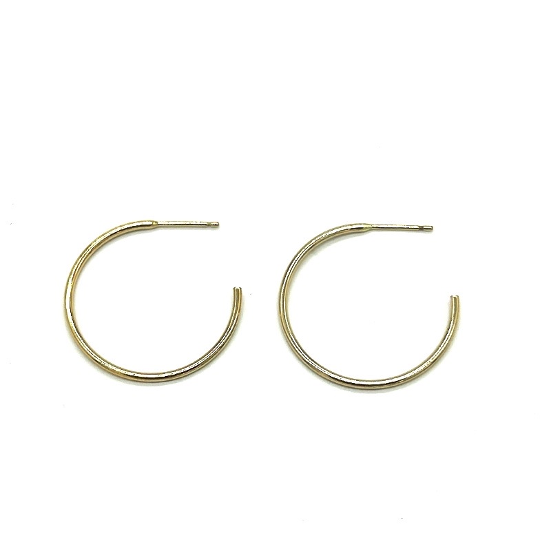 ゴールドフィルド/3/4フープピアス/GFHP-25/40113425/25mm/1個｜作ろ！ドットコム プレシオサラインストーン・ビーズ ...