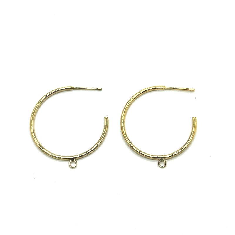 ゴールドフィルド/3/4フープピアス(カン付き)/GFHP-25R/40113425R/25mm/1個｜作ろ！ドットコム プレシオサライン ...