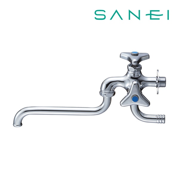 15時迄出荷OK！≦三栄水栓/SANEI 水栓金具【E10A-13】二口自在水栓 | 水栓・配管,蛇口・シャワー・水栓金具 | イークローバー
