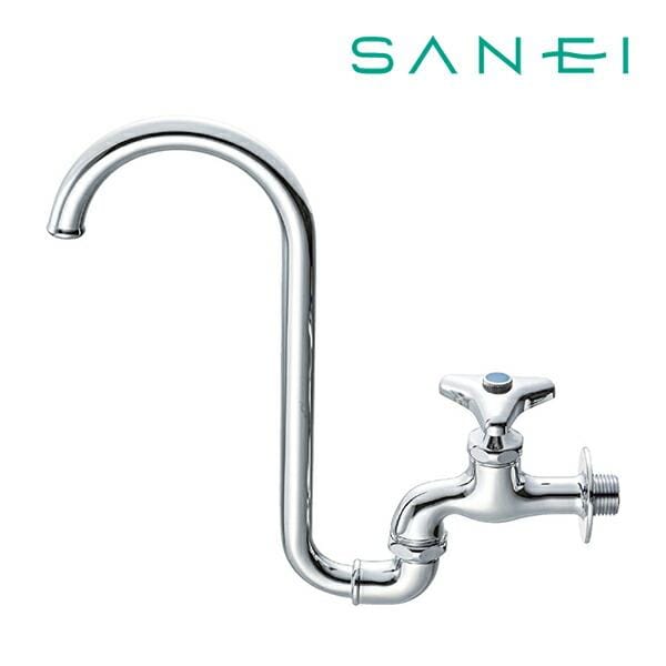 15時迄出荷OK！≦三栄水栓/SANEI 水栓金具【A16J-13】ツル首自在水栓(固定コマ仕様)(共用形) | 水栓・配管,蛇口・シャワー・水栓金具 | イークローバー