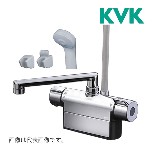 15時迄出荷OK！KVK 水栓金具【FTB200DP1R2T】デッキ形サーモスタット式シャワー 取付ピッチ100mm 240mmパイプ付 一般地用 (旧品番 KF771TR2) | 水栓・配管 ...