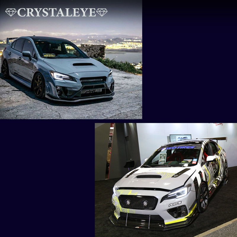 スバル WRX STI S4 レヴォーグ ランボスタイル LEDヘッドライトVAB VAG VM4 VMG