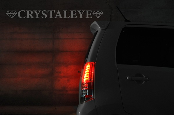 MH23S ワゴンR ファイバーフルLEDテールランプV2 (MJ23S AZワゴン) 【流れるウインカー仕様】 レッドクリアー