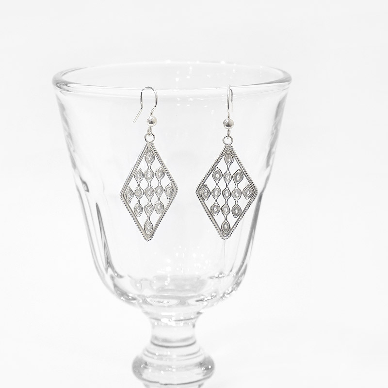 トルコ伝統の銀線細工 テルキャーリ ピアス SV-E-TK006 | アクセサリー,シルバーアクセサリー,銀細工シルバー | | 輸入雑貨～カランフィル（旧店名 トプカプ）