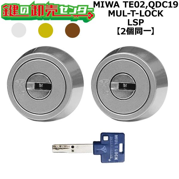 MIWA TE02,QDC19 鍵交換用 MUL-T-LOCK,マルティロック LSP 2個同一シリンダー | フロント刻印・型番から探す,TE-02,QDC-19 | 鍵の卸売りセンター ...