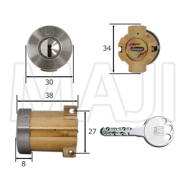 WEST,ウエスト 10PGF,10DAF 鍵交換用 MIWA PGF(PA,DA) 2個同一シリンダー | フロント刻印・型番から探す,10PGF(PGF),10DAF(DAF) | 鍵の ...