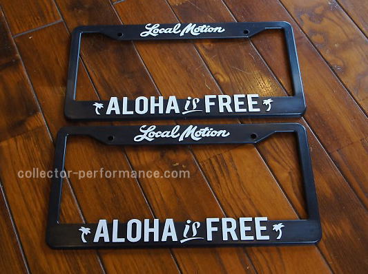 ハワイ Local Motion ALOHA is FREE ナンバーフレーム | US & Hawaii GOODS,License ...