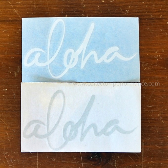 ハワイ VH07V aloha スクリプト ステッカー | US & Hawaii GOODS,Sticker/ステッカー ...