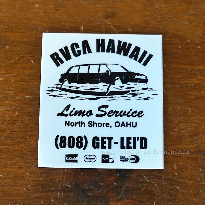 RVCA RVCA HAWAII Limo Service ステッカー | US & Hawaii GOODS,Sticker/ステッカー | COLLECTOR＃001
