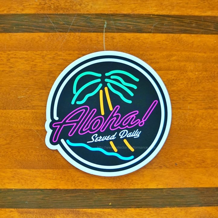 ハワイ Fitted Aloha Served Daily ネオン ステッカー | US & Hawaii GOODS,FITTED ...