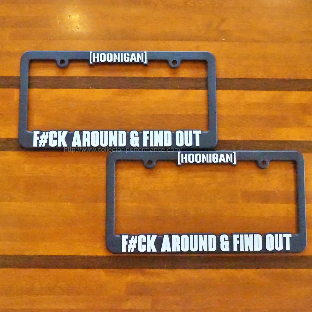 （在庫あり！）HOONIGAN F#UK AROUND & FIND OUT ライセンスプレート/ナンバーフレーム | US & Hawaii ...