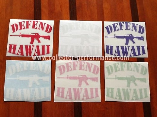ハワイ DEFEND HAWAII/ディフェンドハワイ ステッカー | US & Hawaii GOODS,Sticker/ステッカー ...