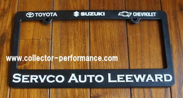 ハワイ TOYOTA…SERVCO AUTO LEEWARD ライセンスプレートフレーム ブラック | US & Hawaii GOODS ...