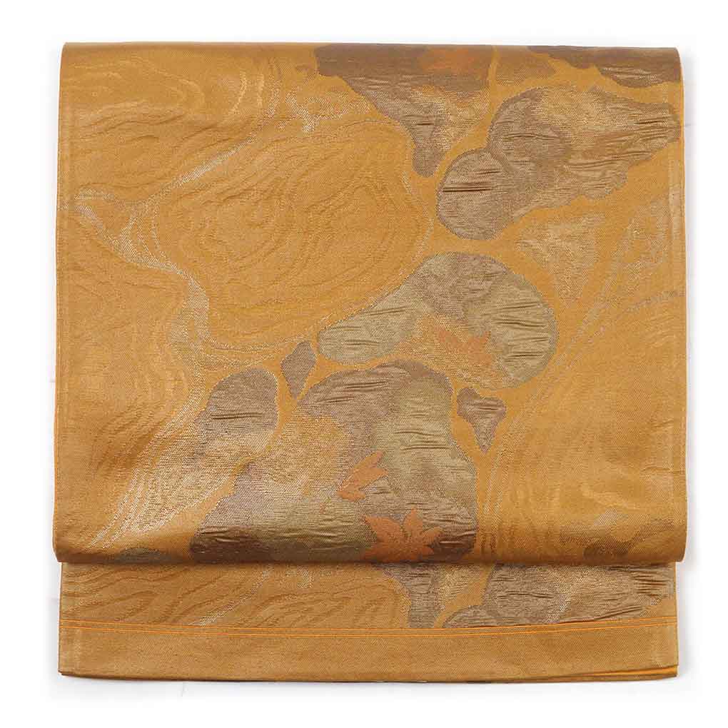 リサイクル 袋帯 幅30.5cm 長さ422cm レディース 抽象柄 秋冬春用 正絹（シルク）茶色 未使用品 リサイクル リメイク リユース【ランクS】 | リサイクル着物,袋帯 ...