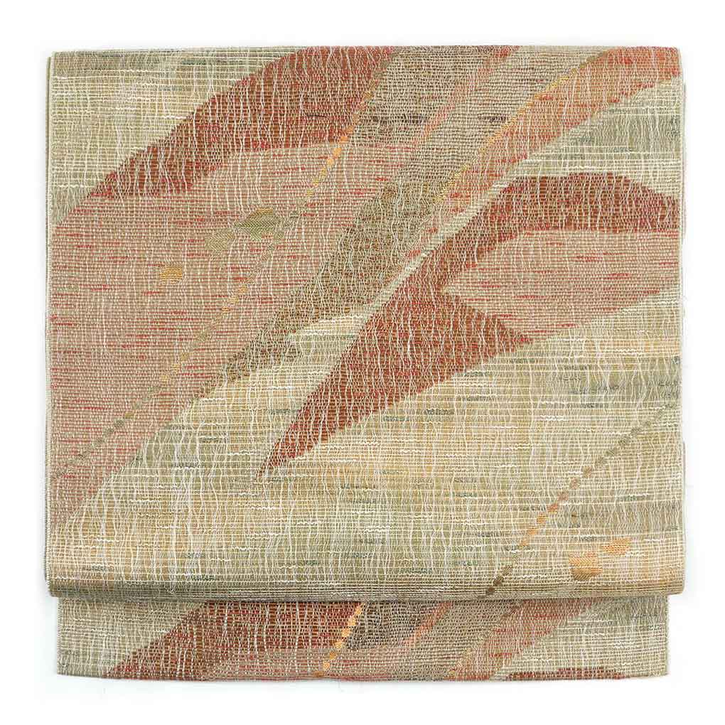 リサイクル 名古屋帯 幅30.5cm 長さ358cm レディース 連続模様 秋冬春用 正絹（シルク）茶色 美品 リサイクル リメイク リユース【ランクA】 | リサイクル着物,名古屋帯 ...