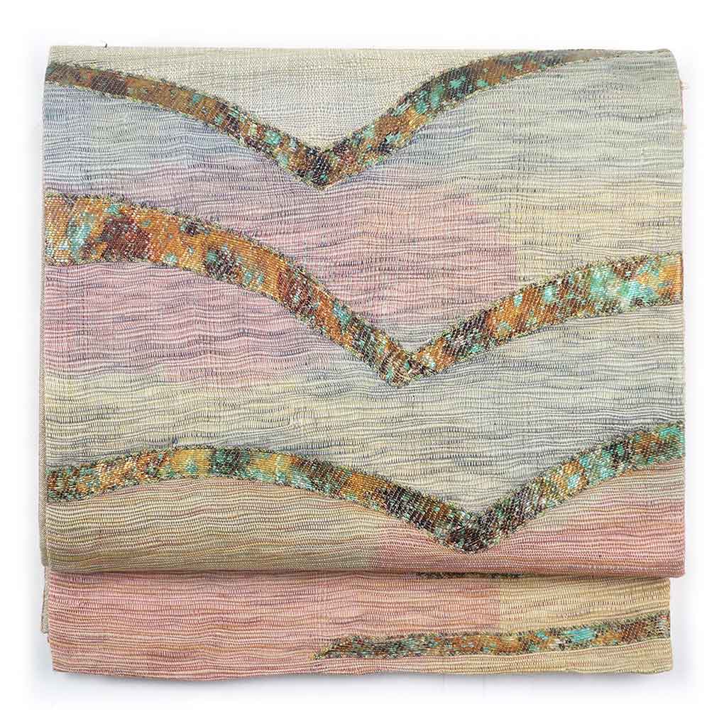 袋帯 リサイクル帯 幅31cm 長さ438cm レディース 抽象柄 秋冬春用 正絹（シルク）ブラウン 美品 リメイク リユース【ランクA】 | リサイクル着物,袋帯 | リサイクル着物通販 ...