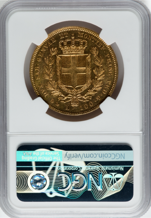 【動画あり】【レア度1-R1】イタリア 1840年 サルディーニャ王 カルロ・アルベルト 100リラ金貨 アンカー NGC-MS61 | アンティークコイン米・欧州・英・仏・独,イタリア ...
