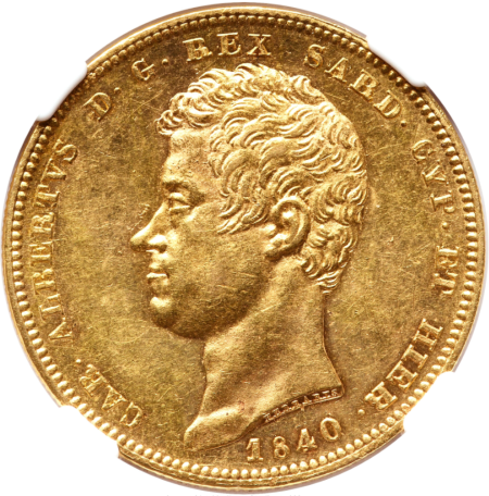 【動画あり】【レア度1-R1】イタリア 1840年 サルディーニャ王 カルロ・アルベルト 100リラ金貨 アンカー NGC-MS61 | アンティークコイン米・欧州・英・仏・独,イタリア ...