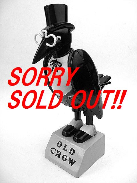 ★レア！22.5cm！ 1970’s OLD CROW オールドクロウ ビンテージ 中 TOY バーボン ウイスキー★ | アドバタイジング ...