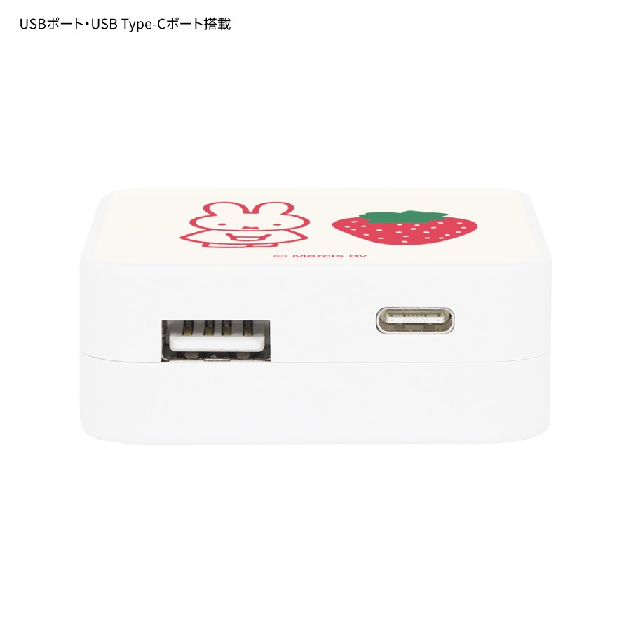ミッフィー MIFFY STRAWBERRY USB / USB Type-C AC アダプタ | ま行,ミッフィー,充電器・ケーブル ...