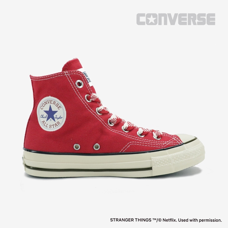 ・CONVERSE｜ｘStranger Things 5 All Star Aged 87 CL Hi/ コンバース/ストレンジャー シングス 5 オール スター エイジド 87 キャラクターラベル ハイ キャンバス/ブラック # CONVERSE｜xStranger Things 5 All Star Aged 87 CL Hi/ コンバース
