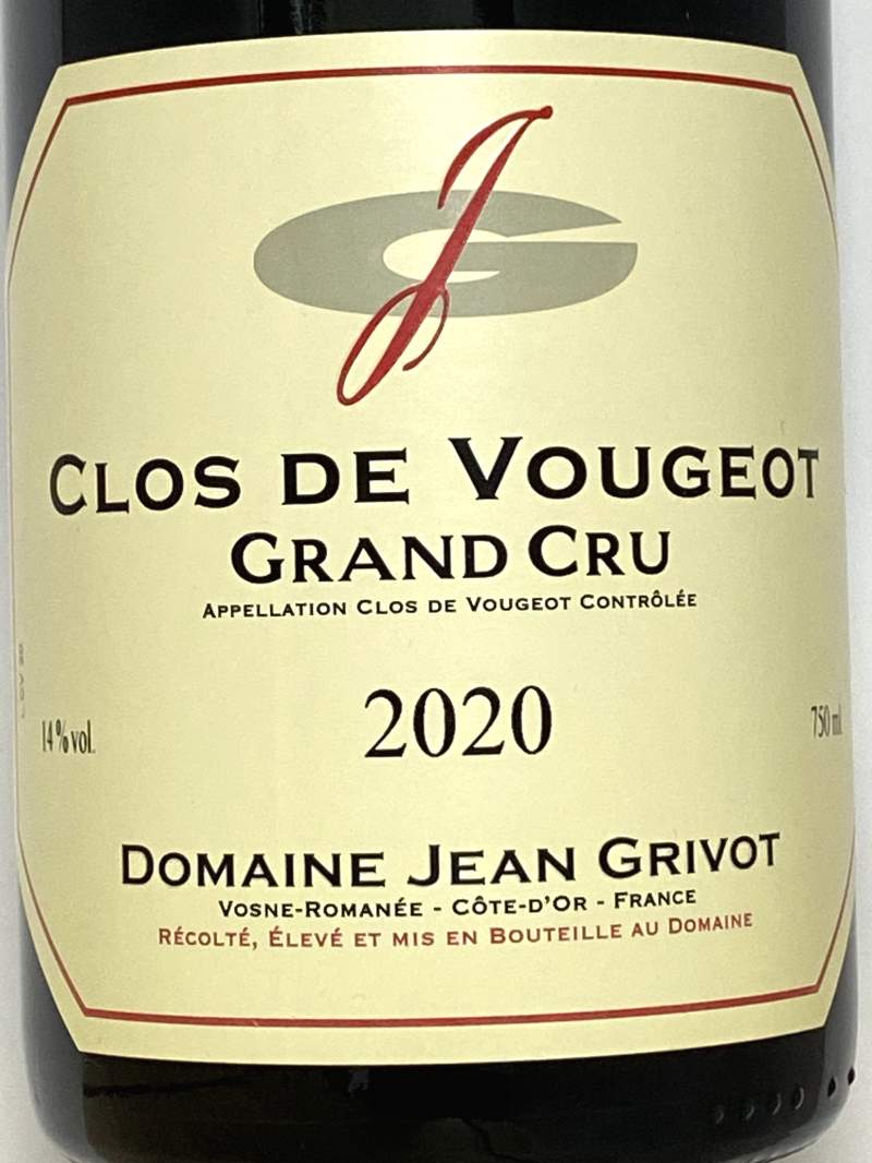 2020年 ジャン グリヴォ クロ ド ヴージョ 750ml フランス ブルゴーニュ 赤ワイン |ジャン グリヴォ| ヴィンテージワインの通販ならグランヴァン松澤屋