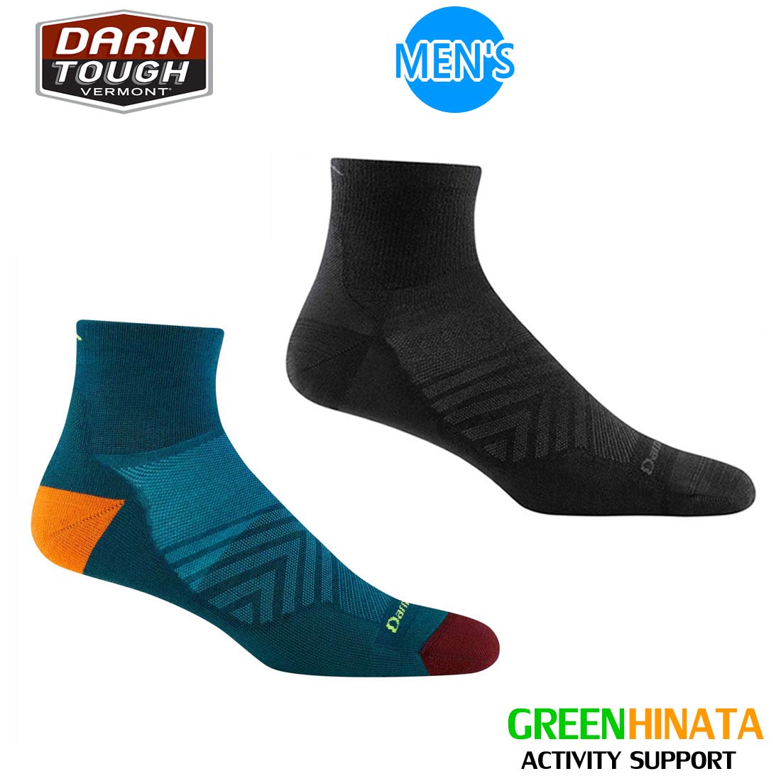 ダーンタフ M1040 ラン 1/4 ウルトラライト ウールソックス 靴下 メンズ 国内正規品 | 販売ブランド,タ行,ダーンタフ |グリーン ...