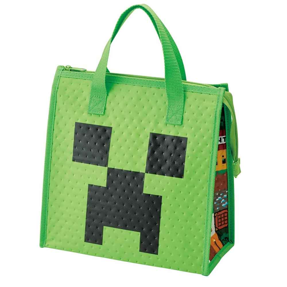 マインクラフト 不織布保冷バッグ 621529 (FBC1) お弁当袋/お弁当バッグ//保冷/かわいい/ランチ/遠足/鞄/スケーター/ギフト/プレゼント/雑貨/グッズ/ファスナー/キャラクター ...