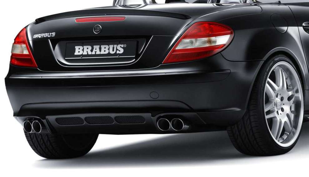 生産終了 廃盤 BRABUS ブラバス スポーツエキゾースト Mercedes-Benz R171 SLK350 【171-676-00】