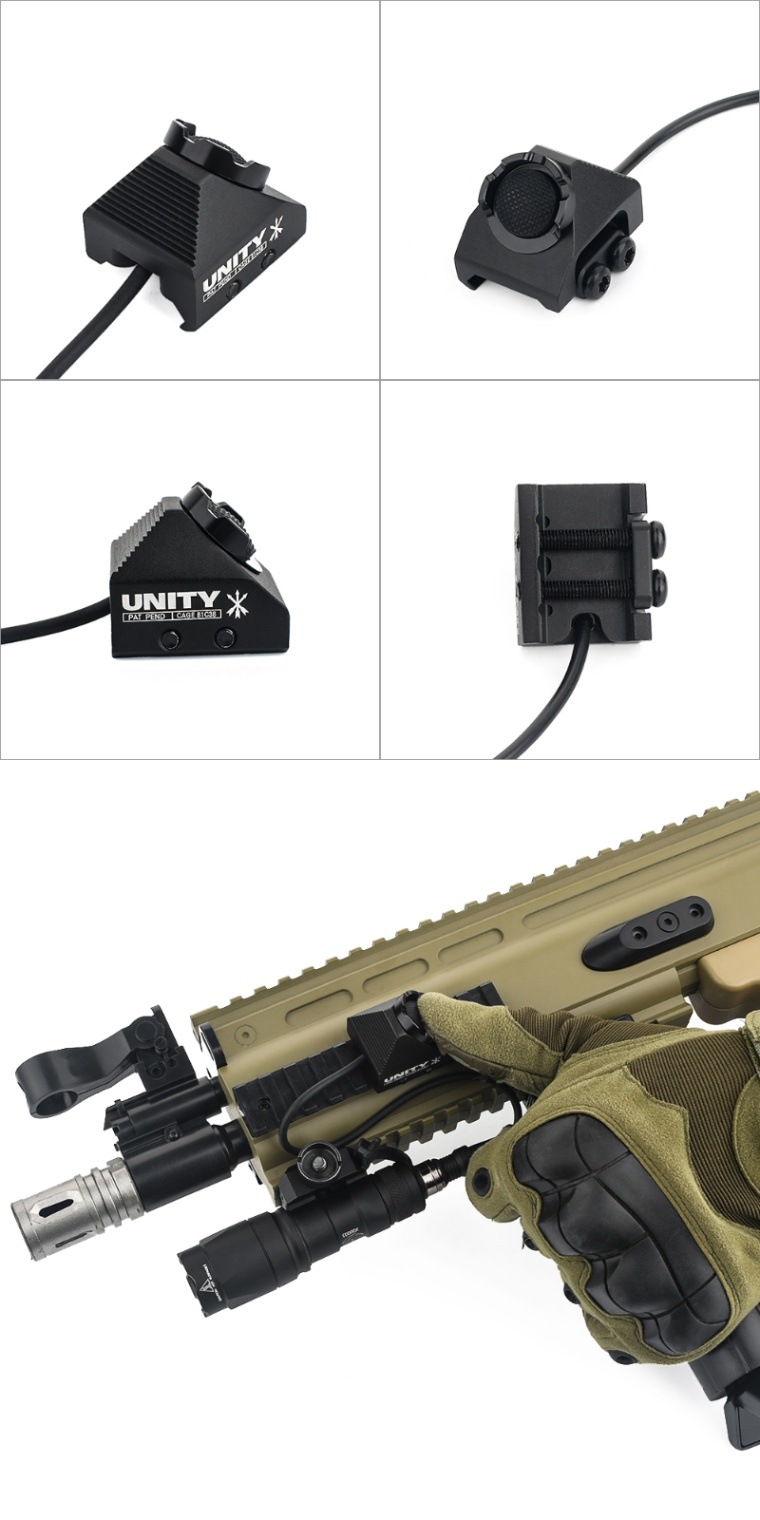 Element Modlite×UNITY Hot Buttonタイプ 20mmレール/Keymod/M-LOK用 BK（各タイプあり ...