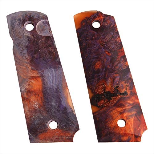 【メーカー別セール・5KU】5KU M1911 Stabilized Wood グリップパネル Purple Orange | メーカー別 ...