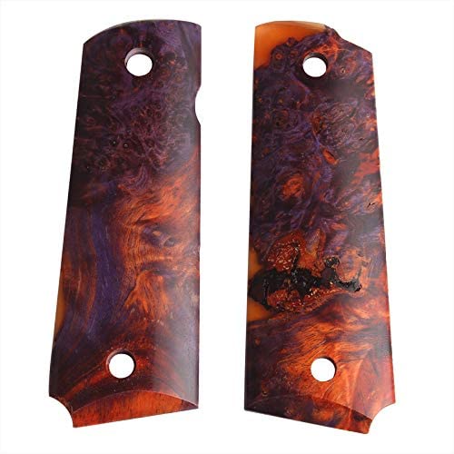 【メーカー別セール・5KU】5KU M1911 Stabilized Wood グリップパネル Purple Orange | メーカー別 ...