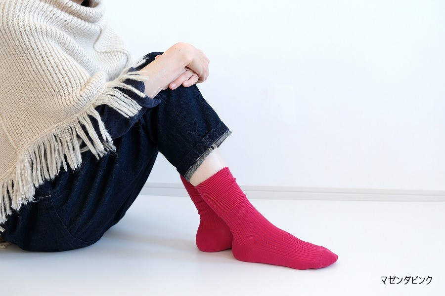 wool rib socks 2 | lady's | 靴下のhacu