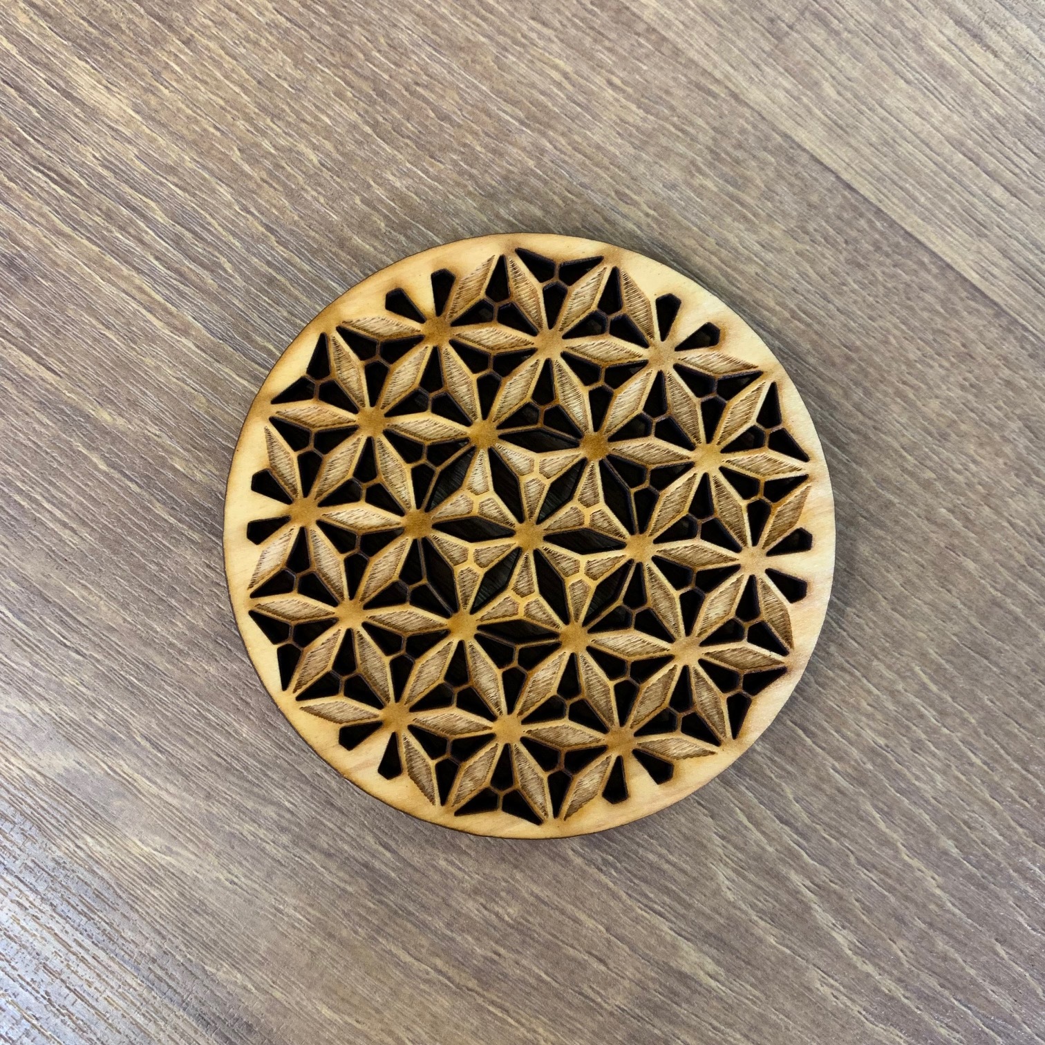 【伝統文様コースター】輪違麻の葉 | 【雑貨】伝統文様工芸 | | 道の駅萩往還 ネットストア