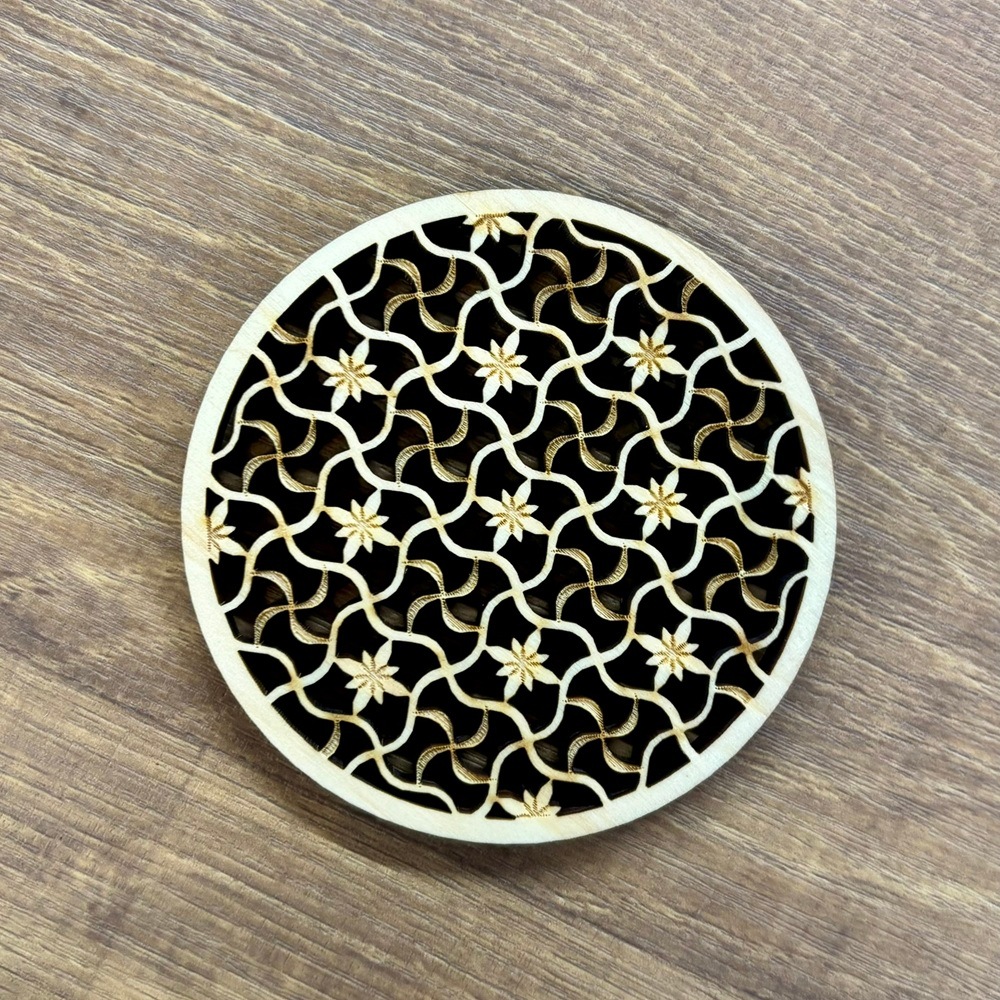 【伝統文様コースター】分銅つなぎ | 雑貨／伝統文様工芸 | | 道の駅萩往還 ネットストア