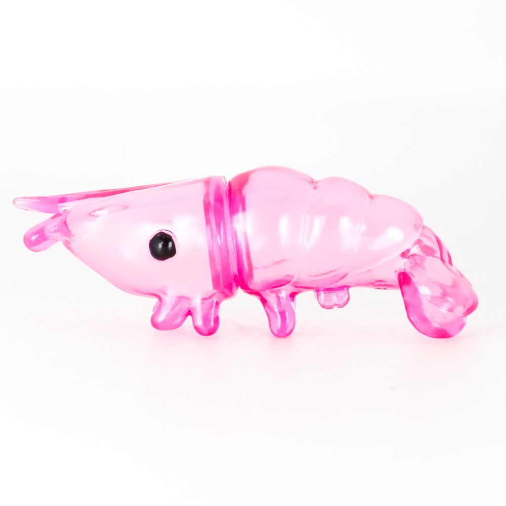 ソフビ/TINY SHOP/SHRIMP@WORK/クリアーピンク｜墓場の画廊ONLINE STORE