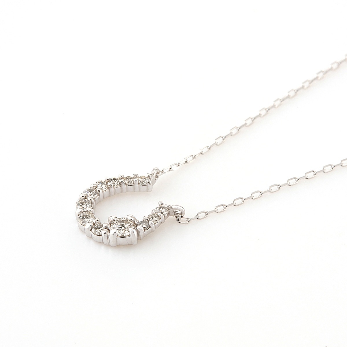 【toujours】 K10 WG ホワイトゴールド ダイヤモンド 0.15ct ネックレス 40cm 1175800053 | ネックレス | H and D Online Shop