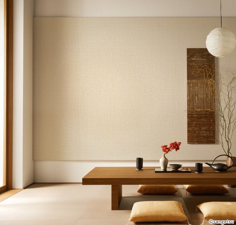 サンゲツ RE55698 和調【15m/30m/道具付/道具無】選択 生のり付き壁紙 ReSERVE リザーブ セット販売（購入単位：セット） | 壁・床・窓のDIYリフォームなら【ハロハロ】