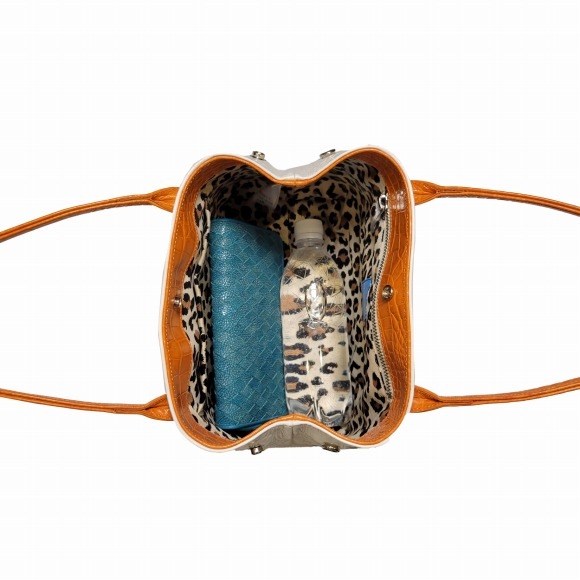 pocket-man ポケットマン バッグ (ホワイト/オレンジ/レオパード) | ライフスタイル,pocket-man(ポケットマン) 正規 ...