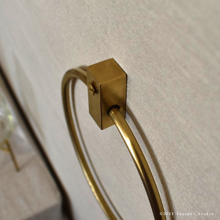 タオルバー 真鍮|リングホルダー|VOL ring|15cm幅 | インテリア雑貨,ウォールラック | Hauspot ～ハウスポット～ オンライン本店