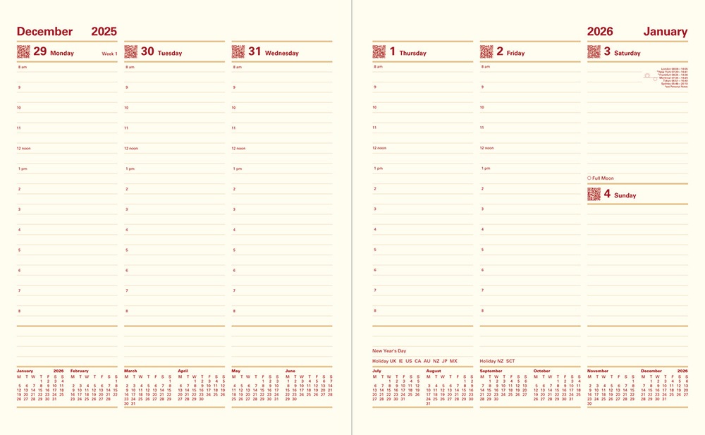 2026 Letts Diary Lexicon L3Y 見開き1週間(T) ブラック クアルト | Letts of London ...