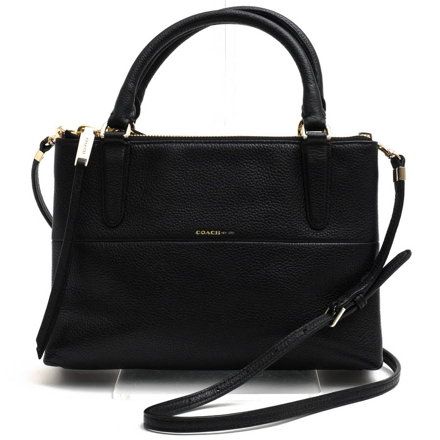 COACH 28163 The Mini Borough Bag In Pebble Leather ミニ ボロー / コーチ ペブルドレザー ...